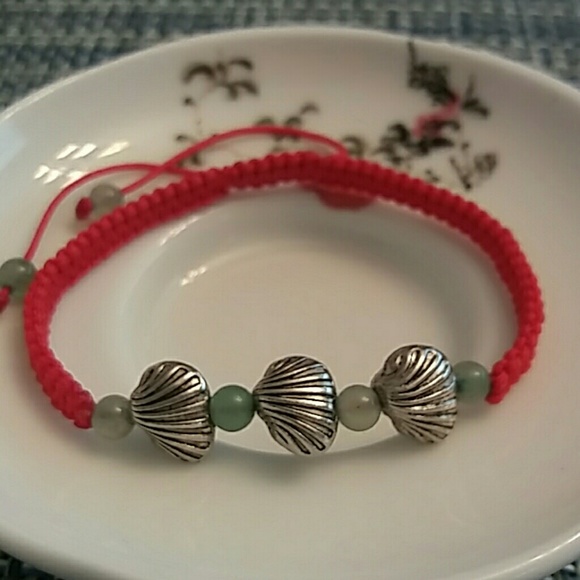 Handmade | Jewelry | Three Shells Lucky Chinese Red String Bracelet ...